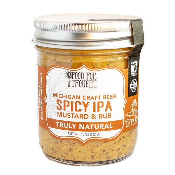 Truly Natural Spicy IPA Mustard & Rub – Food For Thought
